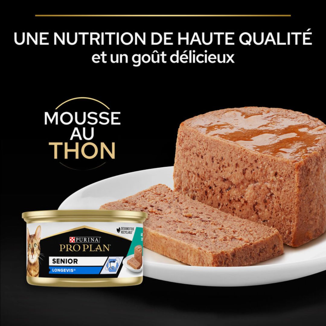 Boîtes pour chats Pro Plan Adulte 7+ Thon