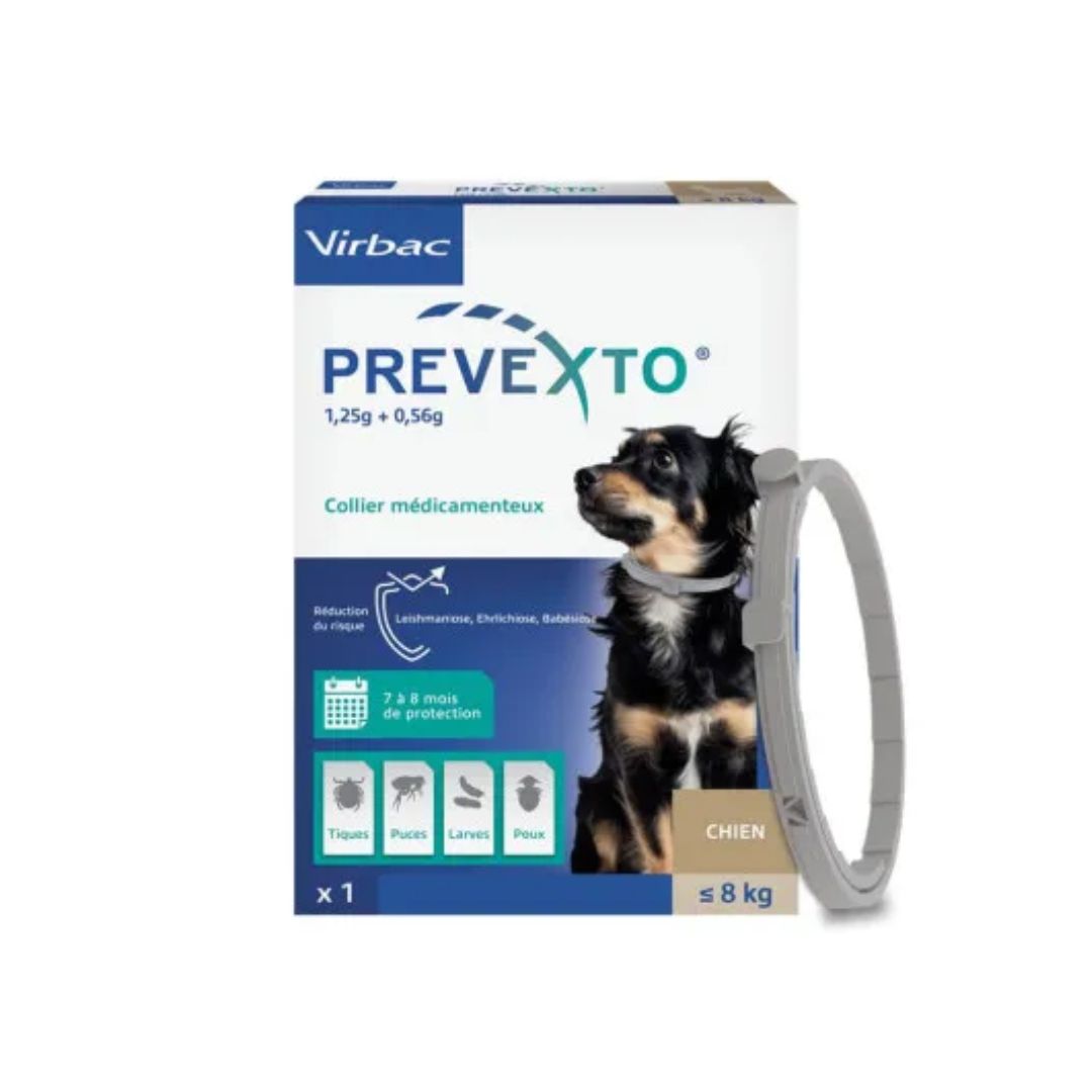 Prevexto collier Chien antiparasitaire des laboratoires Virbac