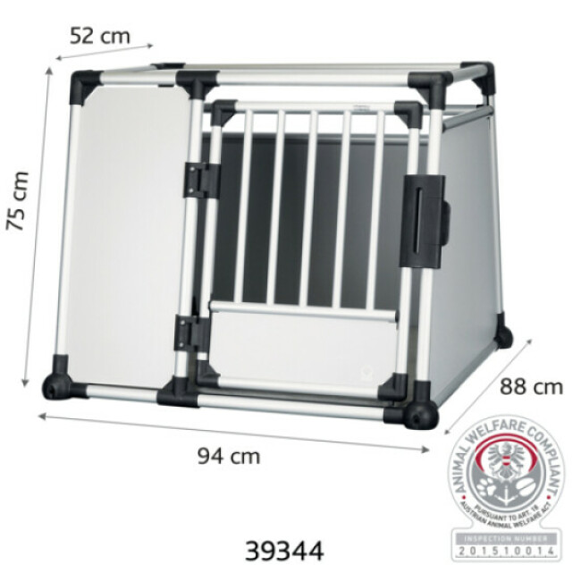 Box de transport en aluminium pour chien Trixie