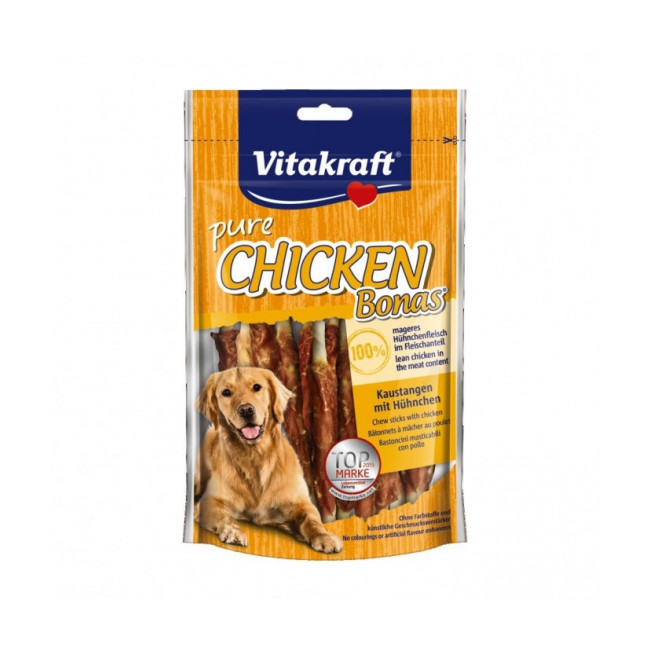 Bâtonnets à mâcher au poulet Pure Chicken Bonas Vitakraft 80g