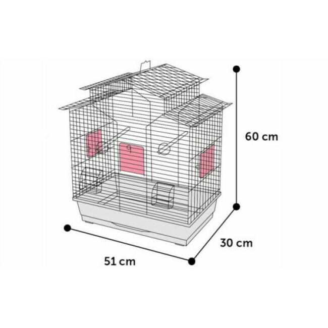 Cage pour perruches Numfor