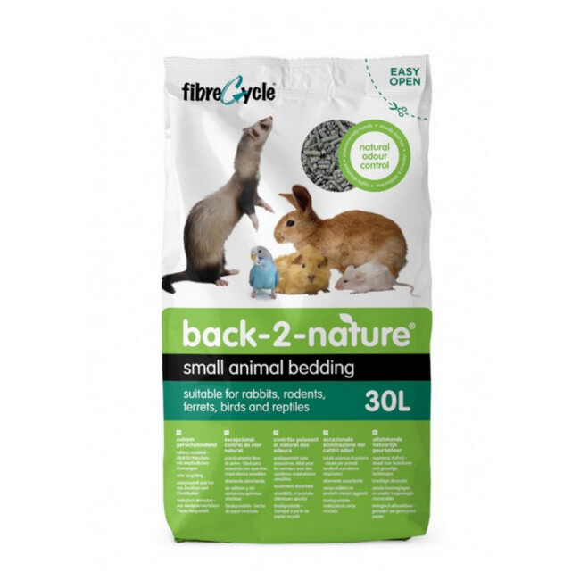 Litière papier recyclé lapin et rongeur : Back-2-Nature Breeder Celect