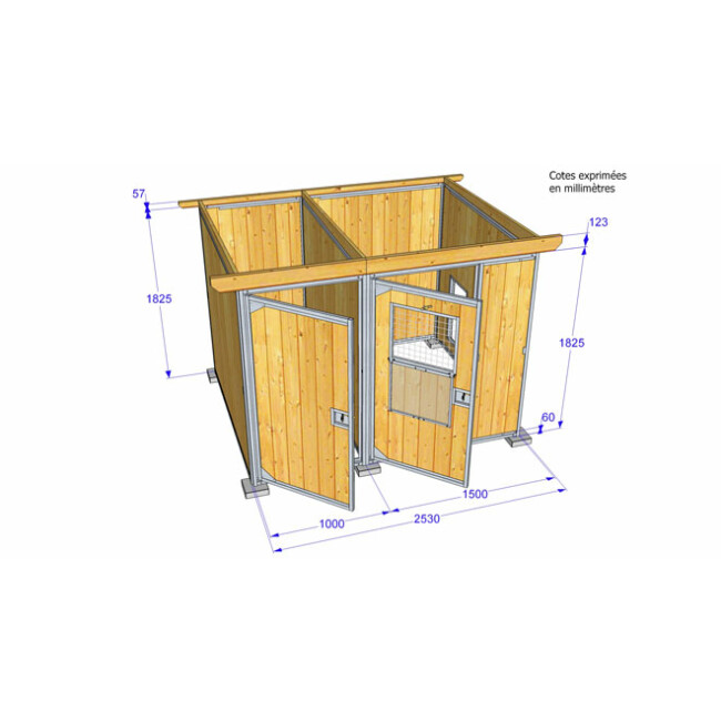 Poulailler Pro Plus bois et métal