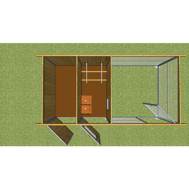 Poulailler Pro Plus bois et métal