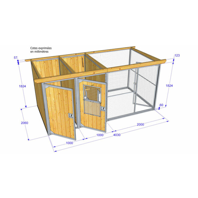 Poulailler Pro Plus bois et métal
