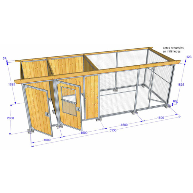 Poulailler Pro Plus bois et métal
