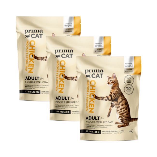 Croquettes chat Prima Cat Adult Sterilized