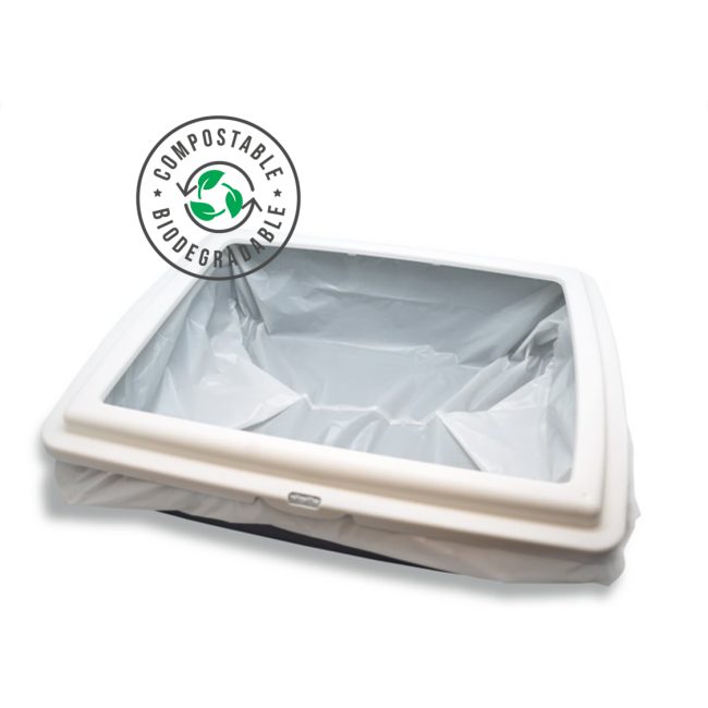 Sacs à litières jetables compostables bio