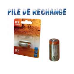 Pile Lithium 3 volts de rechange CR123